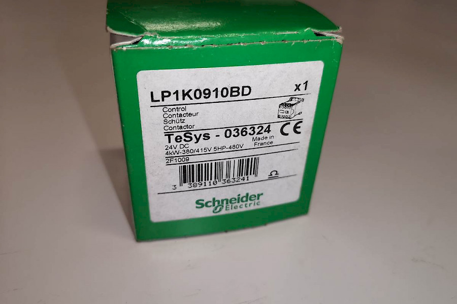 Kontaktori TeSys - LP1K0910BD 24V DC 4kW-380/415V | Laitetori.com